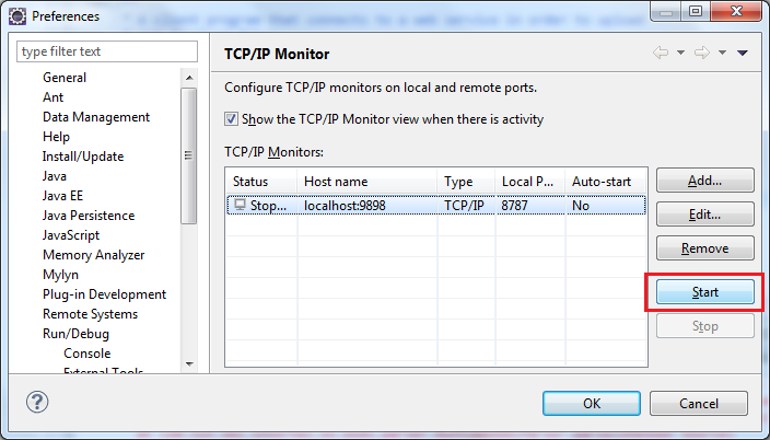 How To Monitor Soap Messages Using Tcpip Monitor In Eclipse